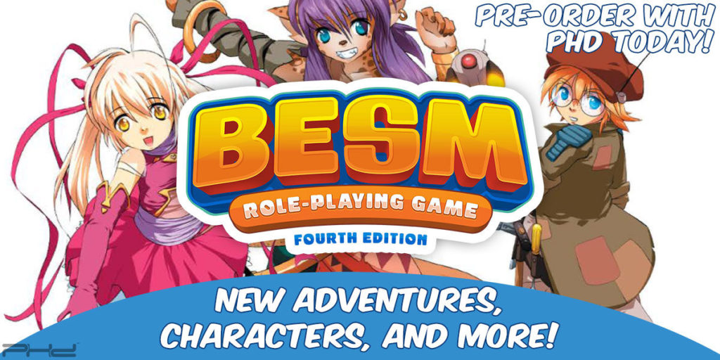 BESM Role-Playing Game Fourth Edition Supplements 2021- New Adventures ...