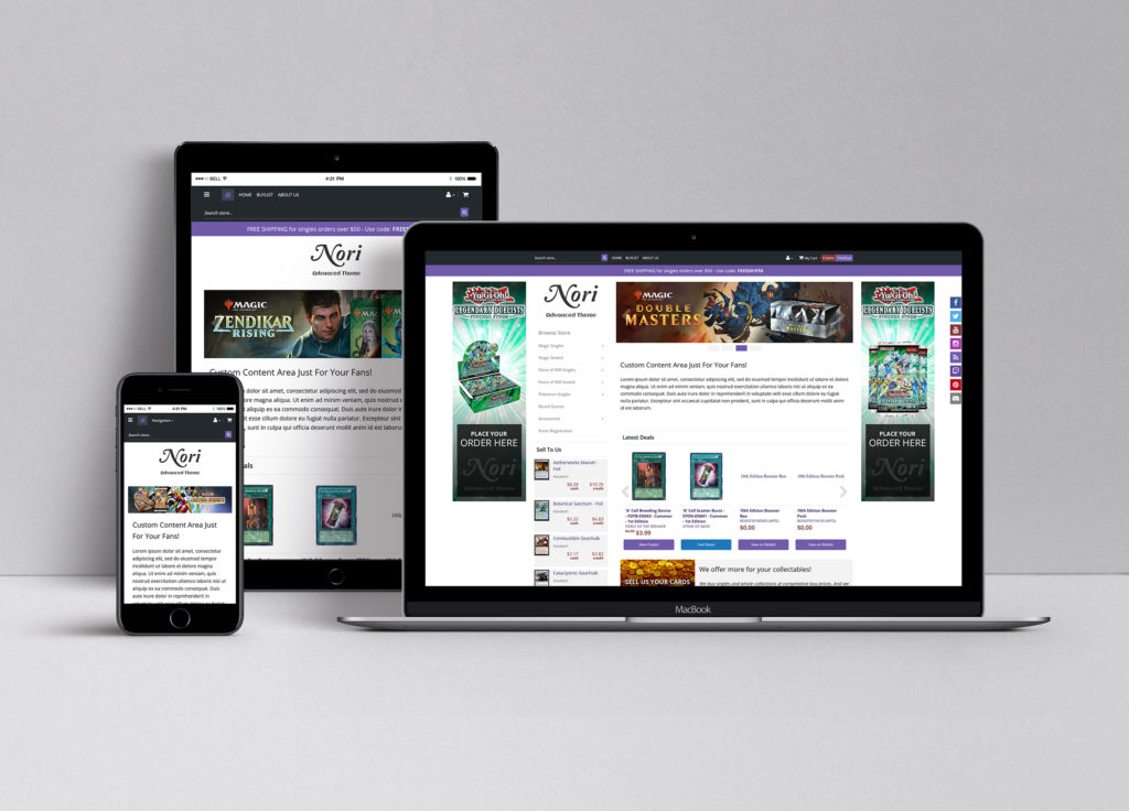 Theme Nori - CrystalCommerce